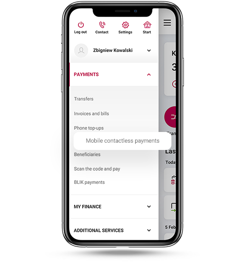 BLIK payments - Mobile application - Bank Millennium